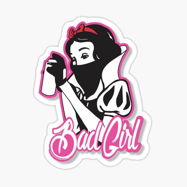 "BAD GIRL" Sticker for Sale by remik-one | Redbubble