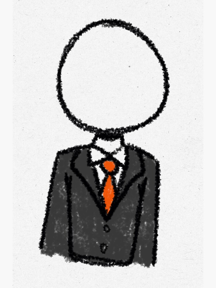 "Slender Man" Sticker for Sale by emomathteacher | Redbubble