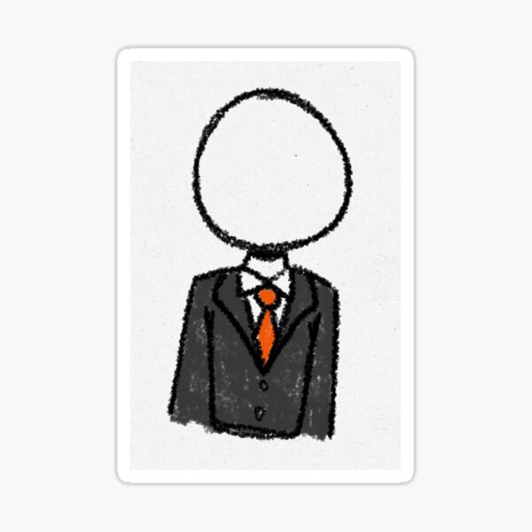 "Slender Man" Sticker for Sale by emomathteacher | Redbubble