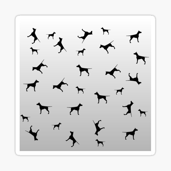 "Dobermans pattern" Sticker for Sale by mit-design | Redbubble