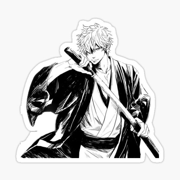 "Gintama" Sticker for Sale by AniePieArt | Redbubble