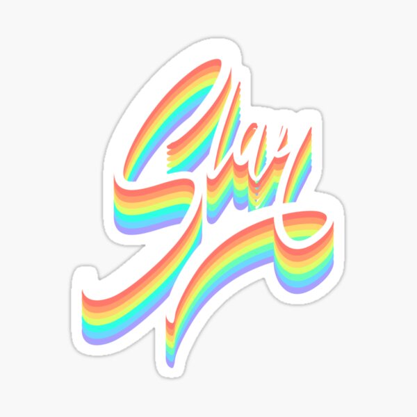 "Slay (Rainbow)" Sticker for Sale by TeasleCrafts | Redbubble