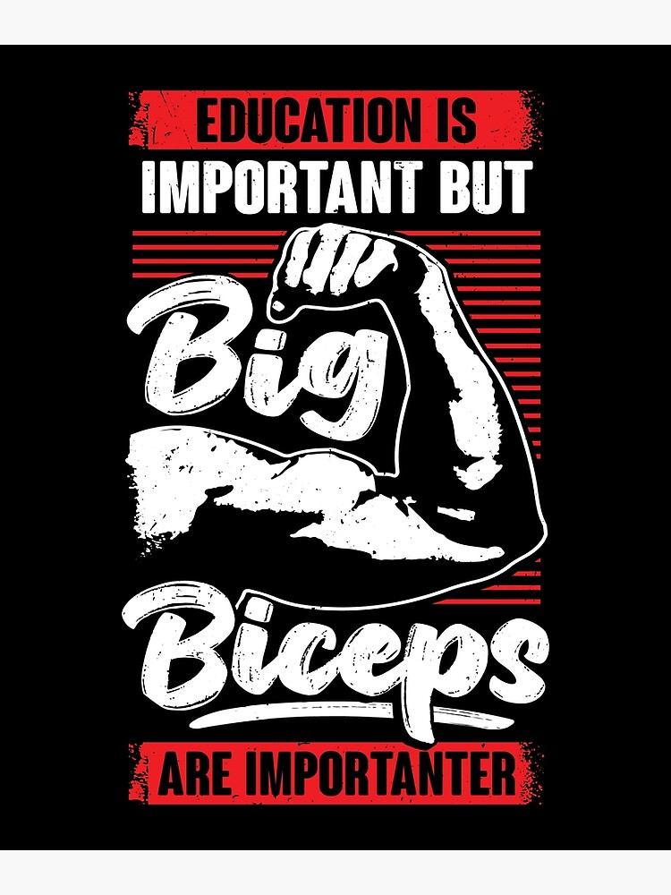 "Funny Bodybuilding Biceps Fitness Bodybuilder Gift" Poster for Sale by ...