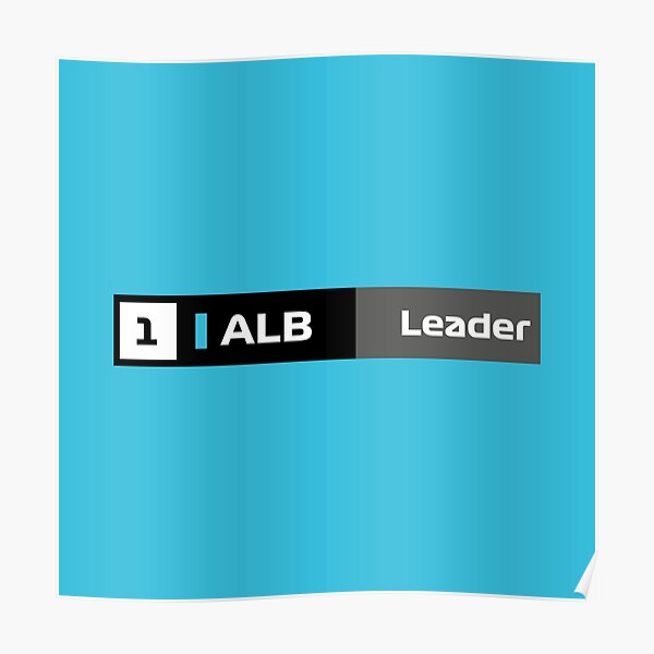 "Alex Albon Leader F1 2022" Poster for Sale by larsmeijer11 | Redbubble