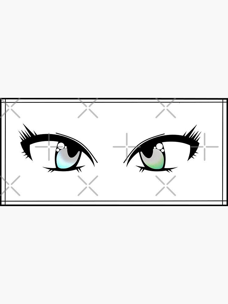 "Anime Grey Heterochromia Eyes" Art Print for Sale by Dead1bird | Redbubble