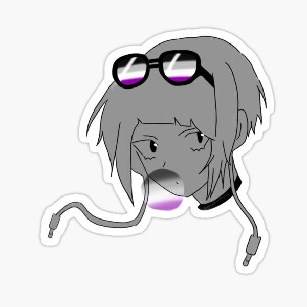"Jirou Kyoka asexual pride" Sticker for Sale by RyokoKirishima | Redbubble
