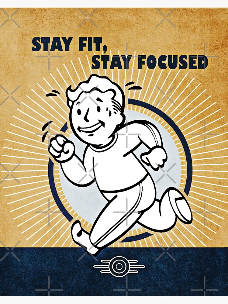 "Fallout 4 Boy Poster 3/14 ┃Stay Fit, Stay Focused┃ Vault-Tec All In ...