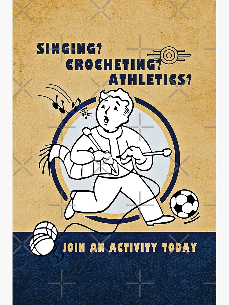 "Join An Activity Today┃ Fallout 4 Boy Poster 14/14 ┃Vault-Tec All In ...