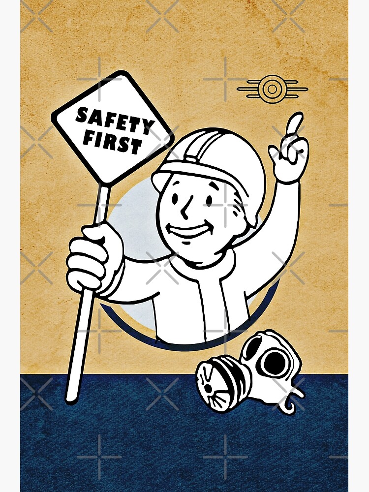 "Fallout 4 Boy Poster 13/14 ┃Safety First┃ Vault-Tec All In Game Vault ...