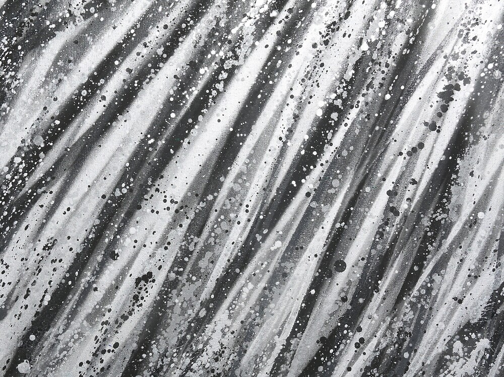 "Black & Gray Paint Splatter Stripes (Horizontal) " by ArtbyJanaye ...