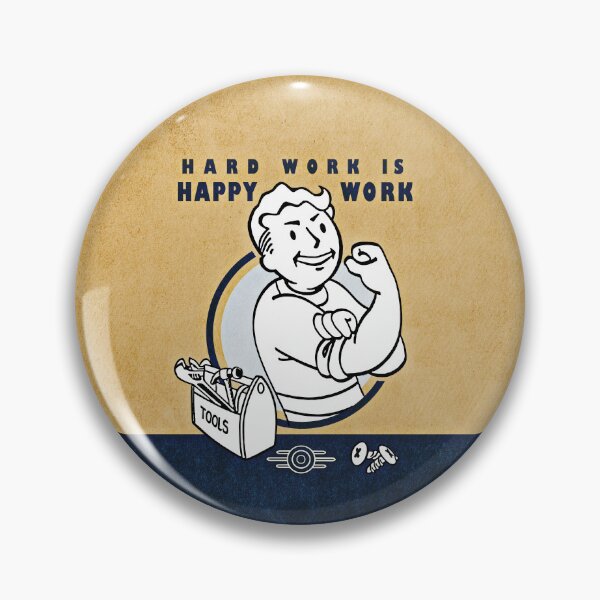 "Fallout 4 Boy Poster 10/14 ┃Hard Work Is Happy Work┃ Vault-Tec All In ...