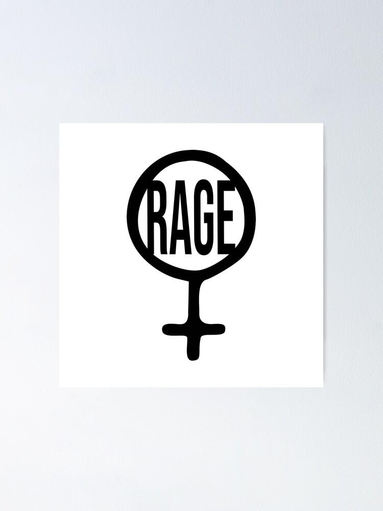 Póster «Rabia, símbolo de mujer» de JewessDeptOfLuv | Redbubble