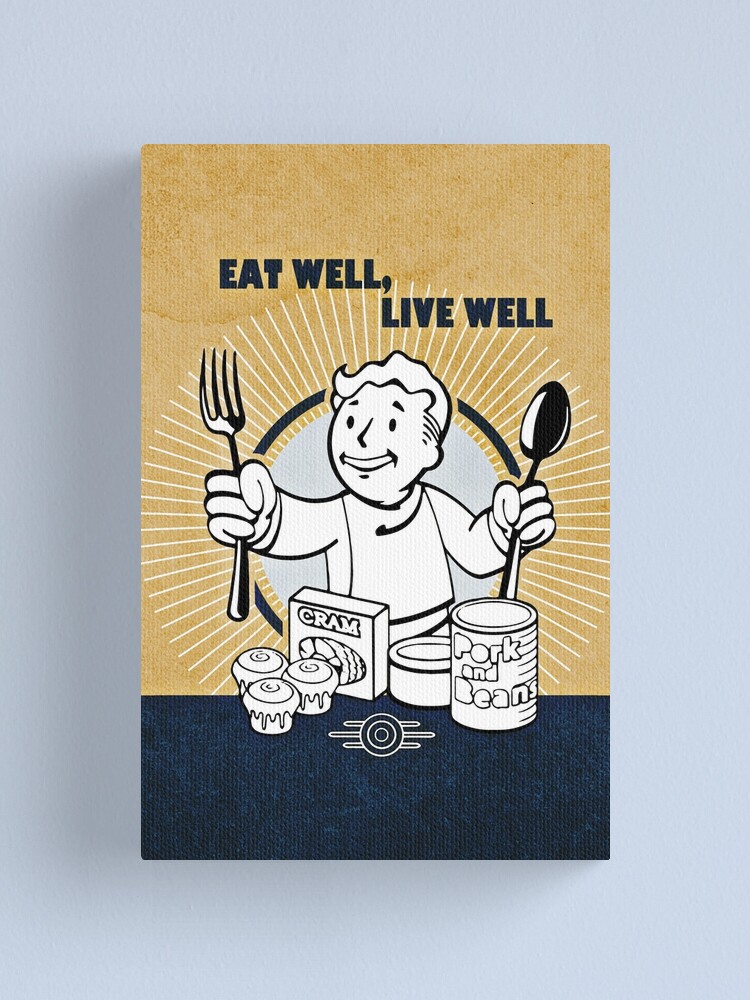 "Fallout 4 Boy Poster 2/14 ┃Eat Well, Live Well┃ Vault-Tec All In Game ...