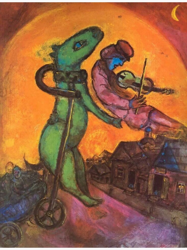 "MARC CHAGALL - Surrealist musician" Sticker for Sale by alexandramoth ...