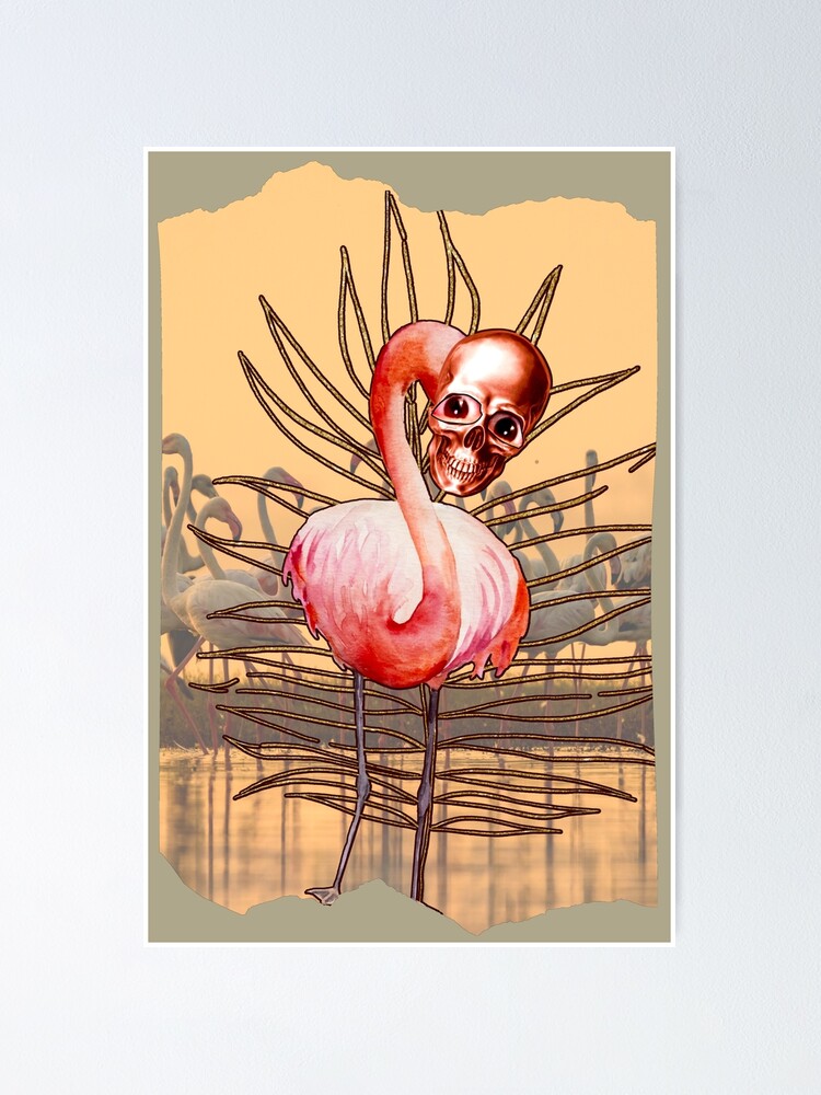 "Creepy Flamingo with human eyes" Poster for Sale by AEROSPACE-IND ...