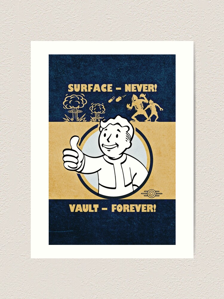 "Fallout 4 Boy Poster 1/14 ┃Surface Never, Vault Forever┃ Vault-Tec All ...