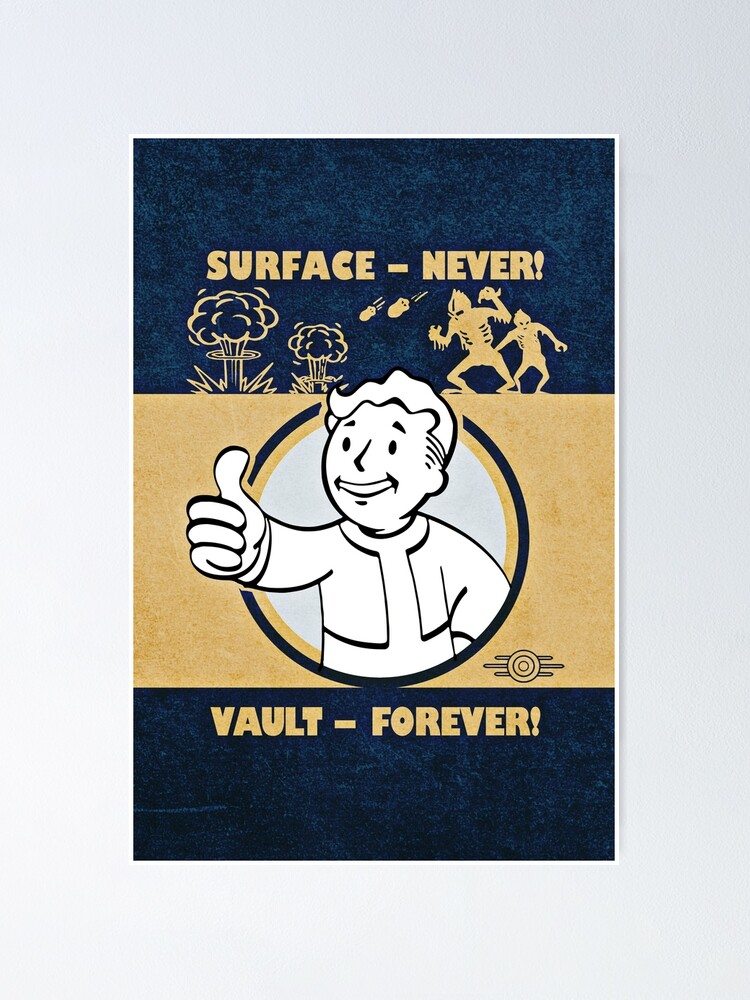 Poster « Fallout 4 Boy Poster 1/14 ┃Surface Never, Vault Forever┃ Vault ...