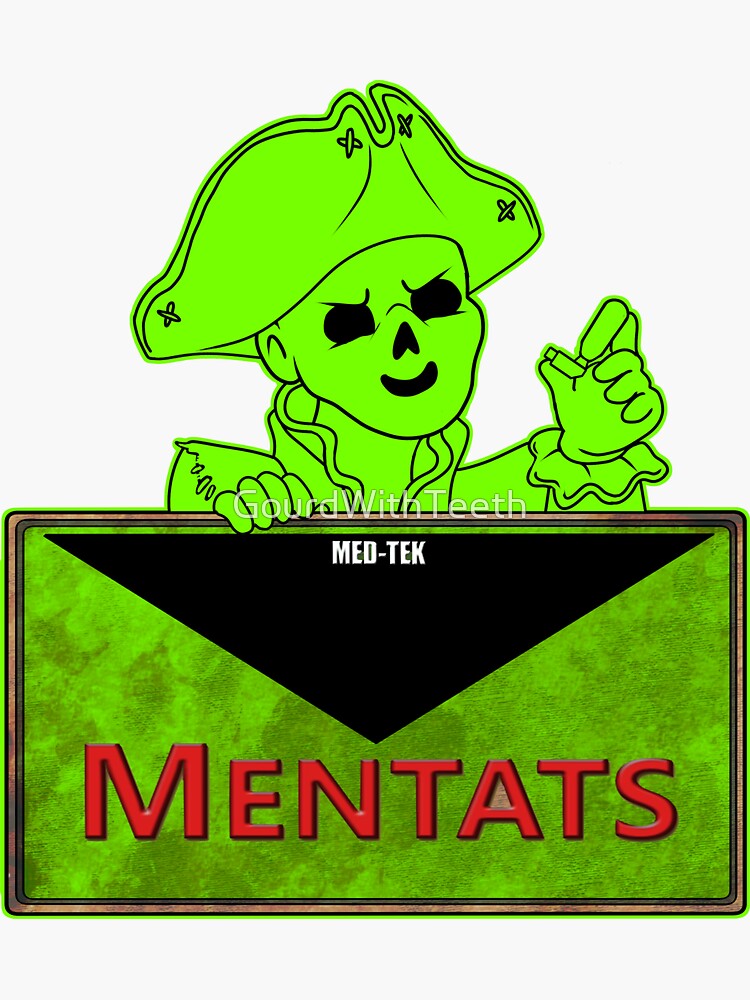 "John Hancock Mentats Buddy v2" Sticker for Sale by GourdWithTeeth ...