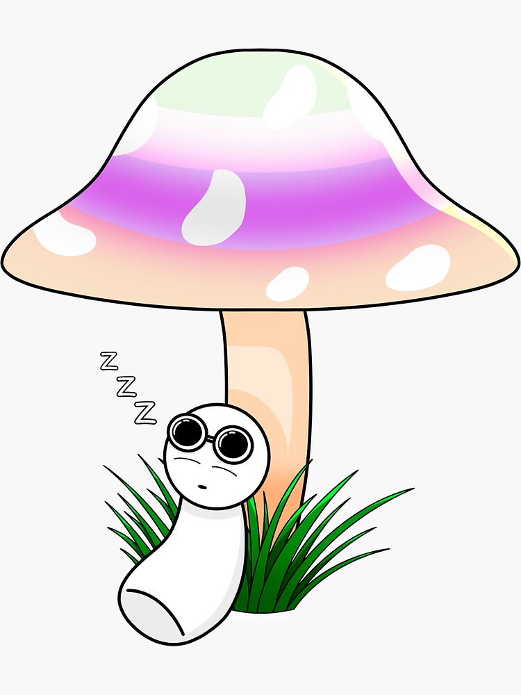 "GNF Unlabeled Pride Mushroom Sticker" Sticker for Sale by ...