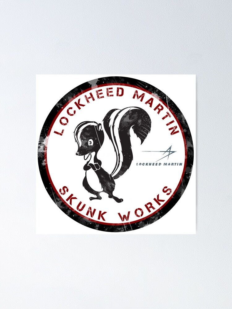 "SKUNK WORKS LOGO (Weathered/Worn)" Poster for Sale by HoffmanGraphics ...