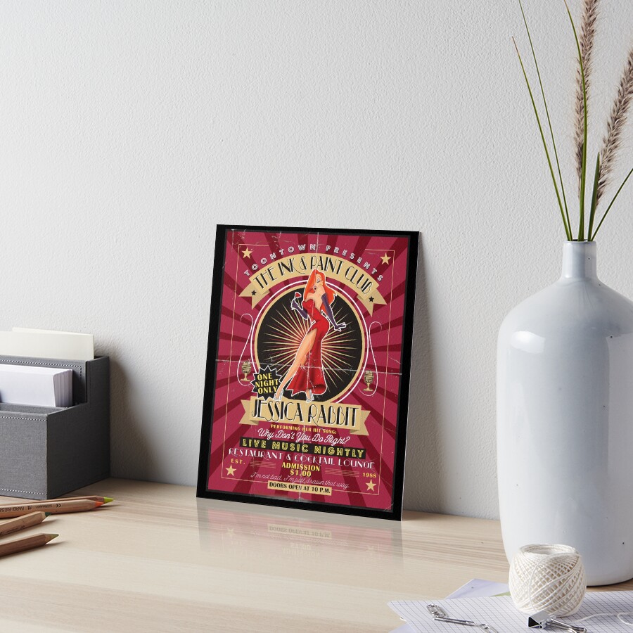 "Jessica Rabbit Nightclub" Poster for Sale by alhern67 | Redbubble