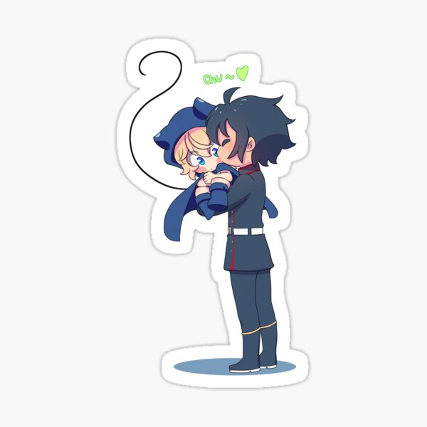 "Sticker of Yuu and demon Mika" Sticker by NoSinsNoLights | Redbubble