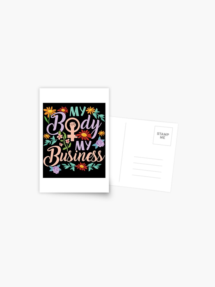 "Pro Choice" Postcard for Sale by Sekya art ⭐⭐⭐⭐⭐ | Redbubble