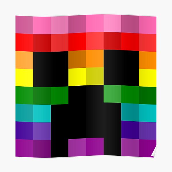 "Minecraft Creeper LGBT" Poster for Sale by Framiq | Redbubble