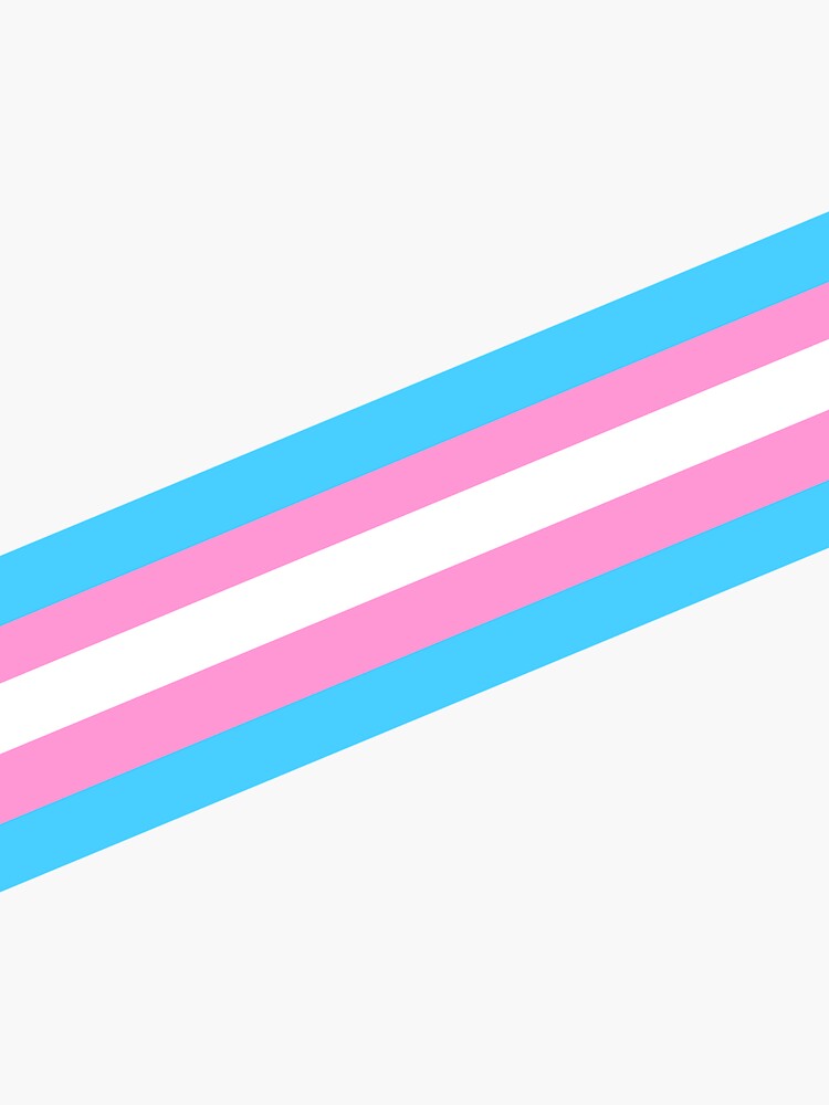 "Trans Pride Stripes" Sticker for Sale by Puddleleaps | Redbubble