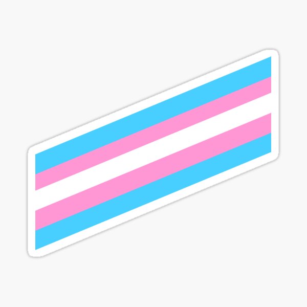"Trans Pride Stripes" Sticker for Sale by Puddleleaps | Redbubble