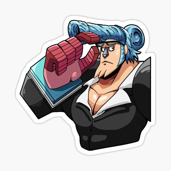 "Blue Cyborg" Sticker for Sale by Alicaido | Redbubble