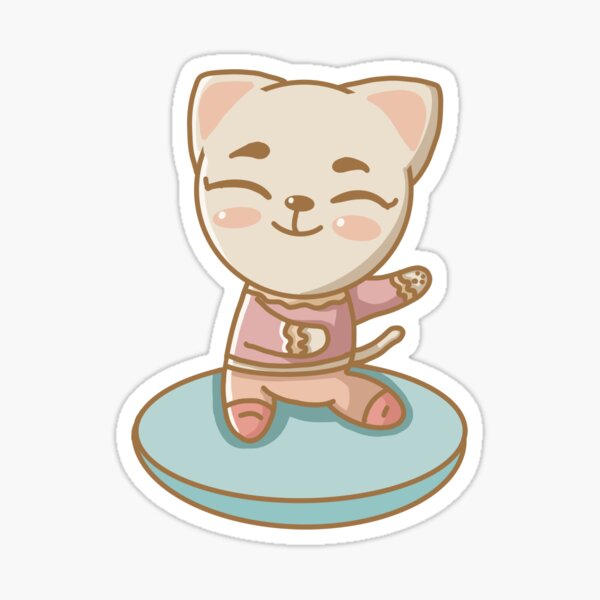 "Cat dancing" Sticker for Sale by brandevick | Redbubble