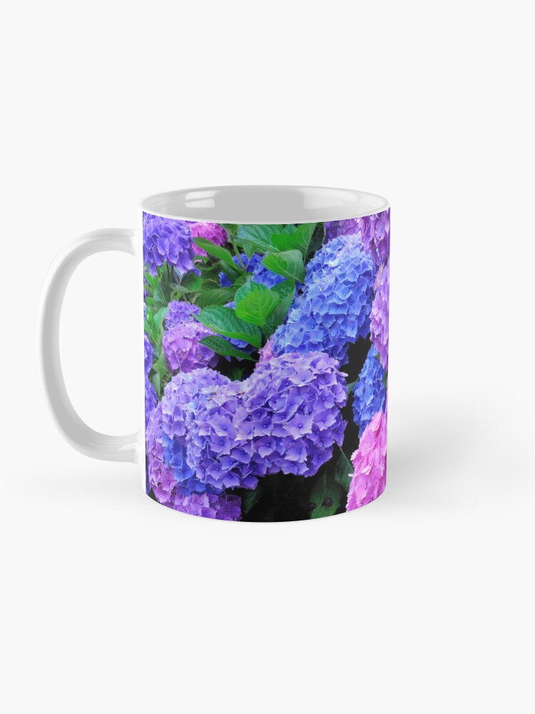 "Beautiful Pink & Purple Hydrangeas Blooming" Coffee Mug for Sale by ...