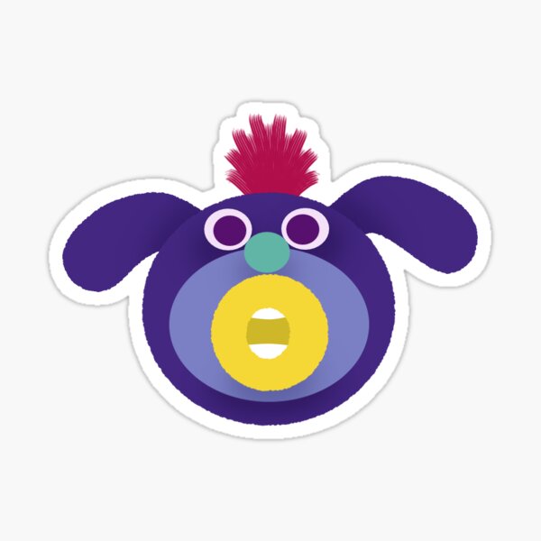 "Violet Sing-a-ma-jig" Sticker for Sale by peachyfren | Redbubble