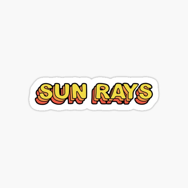 "Sun Rays" Sticker for Sale by rstack13 | Redbubble