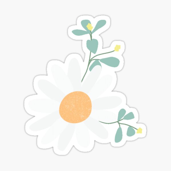 "Pressing Flower white lily" Sticker for Sale by MahnoorSharif | Redbubble