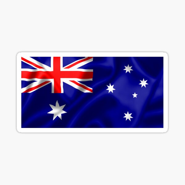 "australian flag" Sticker for Sale by Math2097 | Redbubble