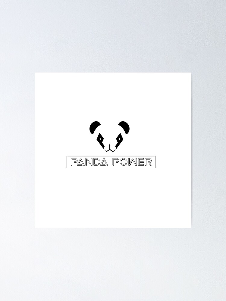"PANDA POWER" Poster for Sale by PriddyboyKev | Redbubble