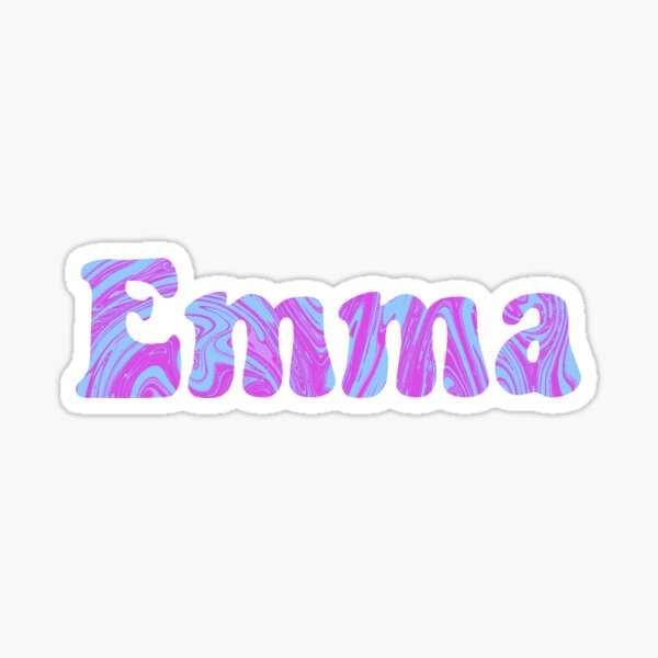 "Emma name tie dye " Sticker for Sale by cadicreager | Redbubble