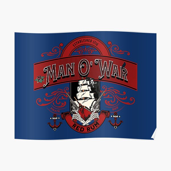 "Man O War Pirate Ship Buccaneer" Poster for Sale by Emeris | Redbubble