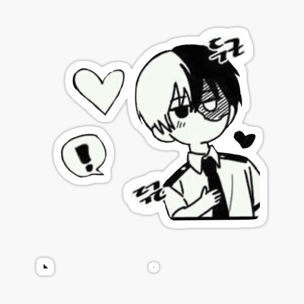 "BMHA sticky: Todoroki" Sticker for Sale by StickerShop-2 | Redbubble