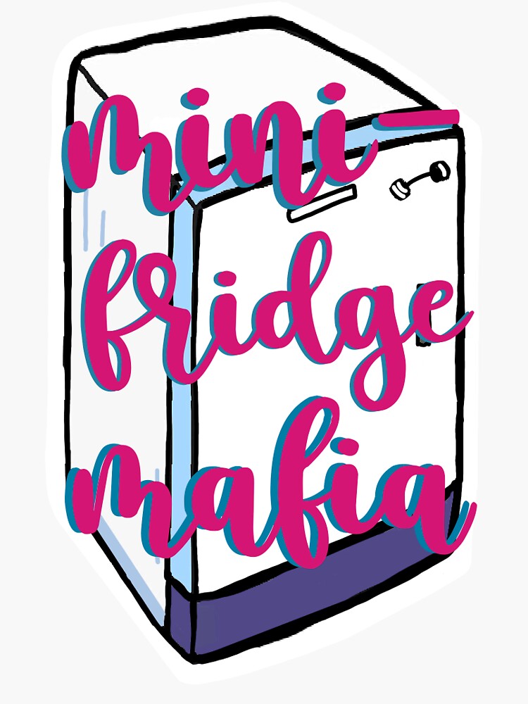 "Mini-fridge mafia" Sticker for Sale by c2designco | Redbubble
