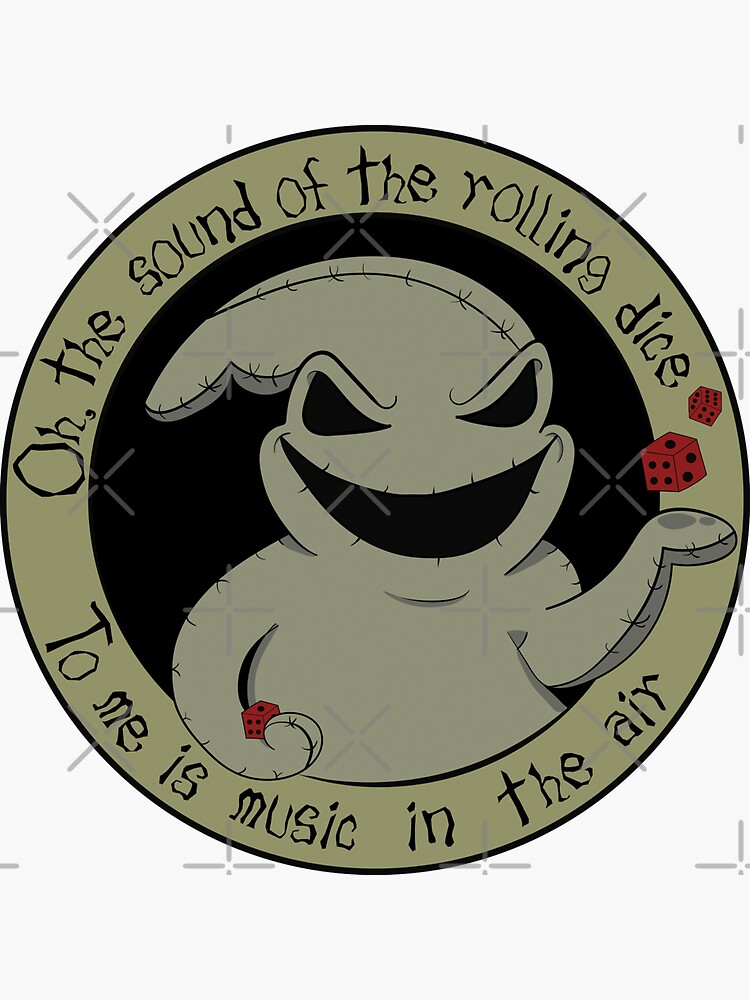"Oogie Boogie Man White" Sticker for Sale by loobsdigitalart | Redbubble
