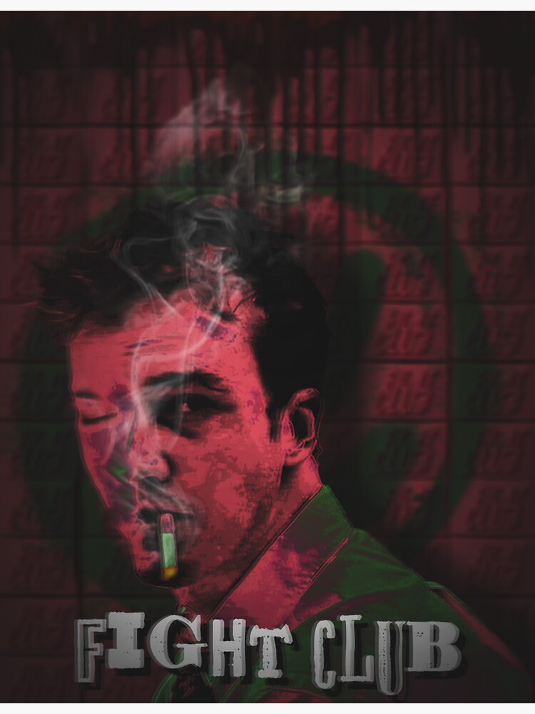 "Fight Club" Sticker for Sale by RoraWightman15 | Redbubble