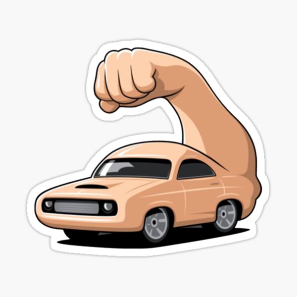 "Should We Just Keep Driving Muscle Car " Sticker for Sale by ...