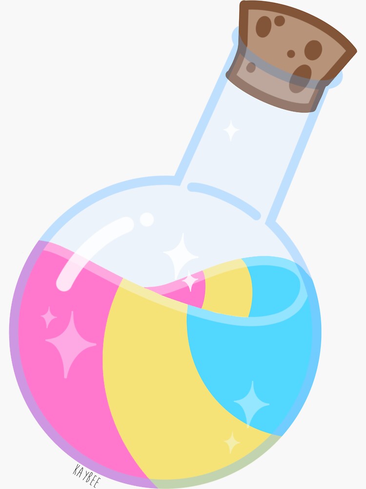 Pansexual Pride Potion Bottle Sticker For Sale By Khope713 Redbubble