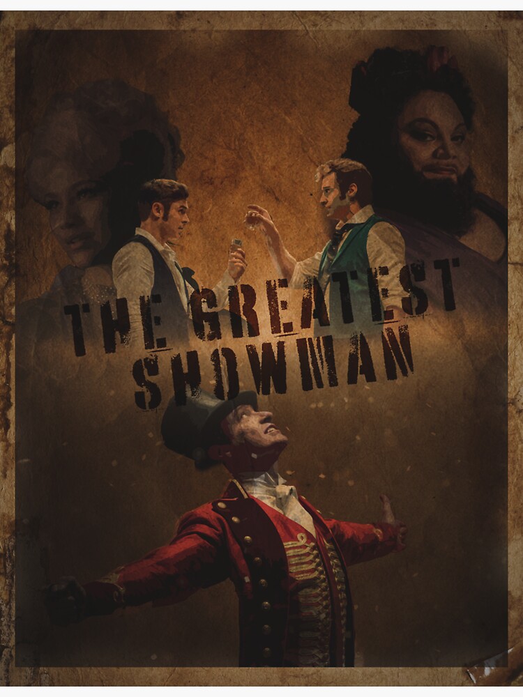 "The Greatest Showman" Sticker for Sale by RoraWightman15 | Redbubble