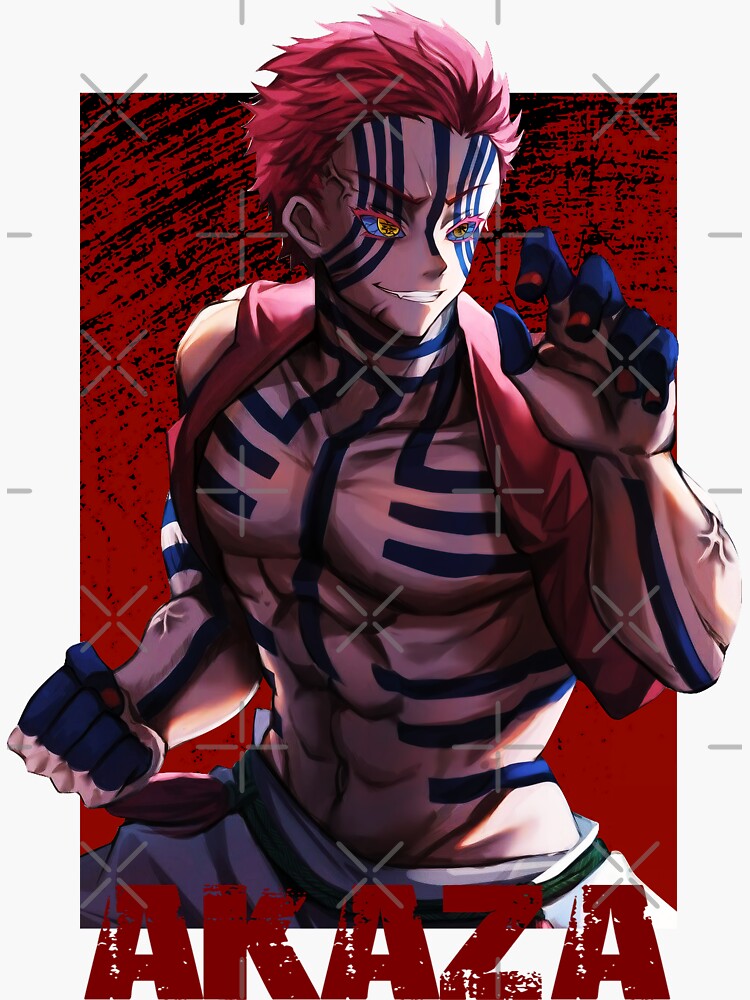 "Akaza" Sticker for Sale by Reasca | Redbubble