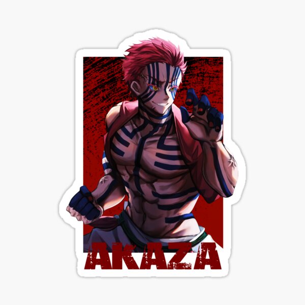 "Akaza" Sticker for Sale by Reasca | Redbubble