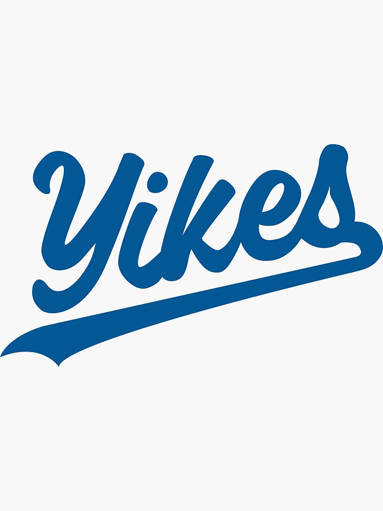 "Yikes script" Sticker for Sale by TZ3Designs | Redbubble